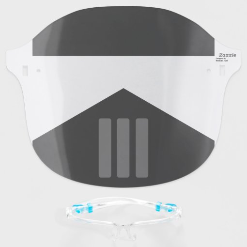 Cool Black Mens Swat Team / Soldier Style Face Shield | Zazzle