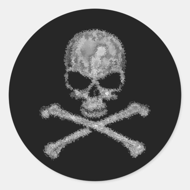 Skull And Crossbones Stickers | Zazzle