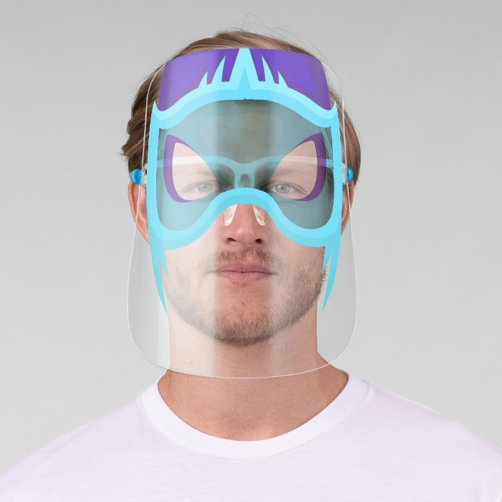Cool Blue and Purple Superhero Mask | Zazzle.com