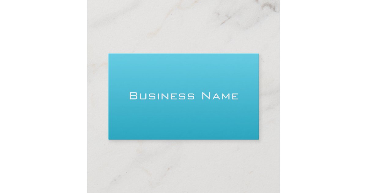 Cool Blue Business Card | Zazzle