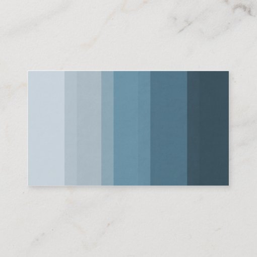 Cool Blue Color Bar Business Card | Zazzle