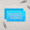 Cool Blue Communication Network Connections Business Card | Zazzle