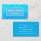Cool Blue Communication Network Connections Business Card | Zazzle