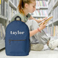 Cool Blue Modern Minimalist Simple Stylish Trendy Printed Backpack | Zazzle