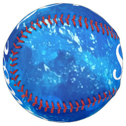 Cool Blue Personalized Softball | Zazzle