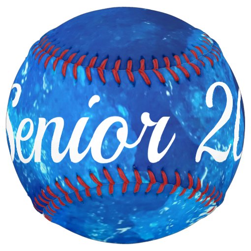 Cool Blue Personalized Softball | Zazzle