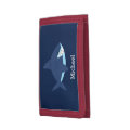 Cool Blue Smiling Shark Trifold Wallet | Zazzle