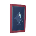 Cool Blue Smiling Shark Trifold Wallet | Zazzle