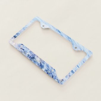Cool blue water license plate frame | Zazzle
