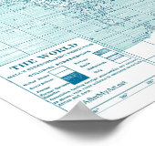 Cool Blue World Poster | Zazzle