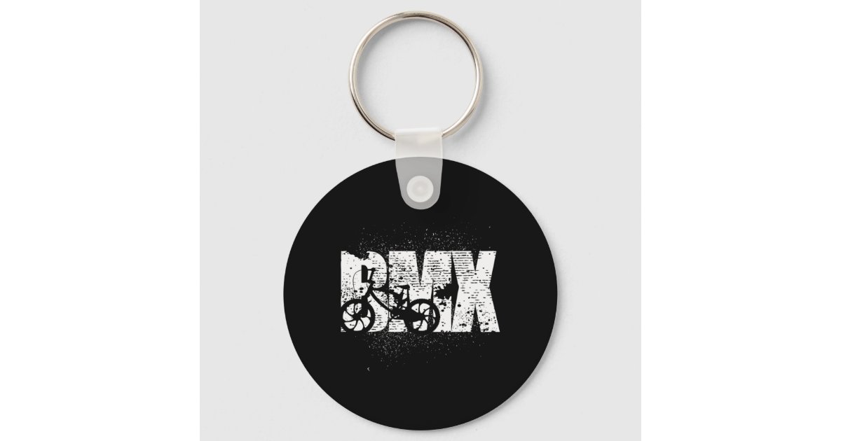 Cool BMX Bike Bicycle BMX Rider Keychain | Zazzle