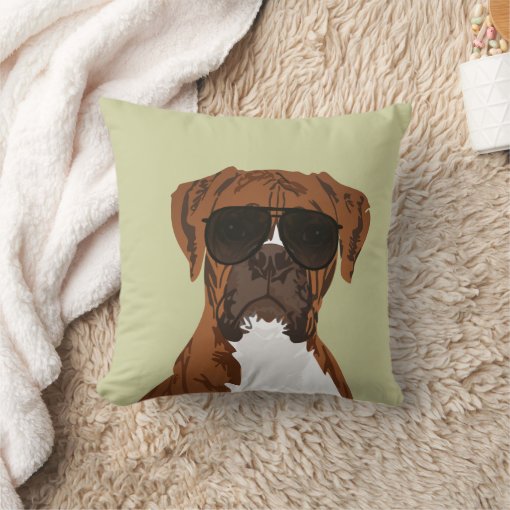 Cool Boxer Dog for Dog Lovers Pillow | Zazzle