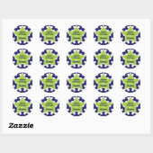 Cool Boy Star Customizable Birthday Sticker | Zazzle