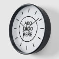 Cool Budget Waiting Room Office Logo Wall Clocks | Zazzle