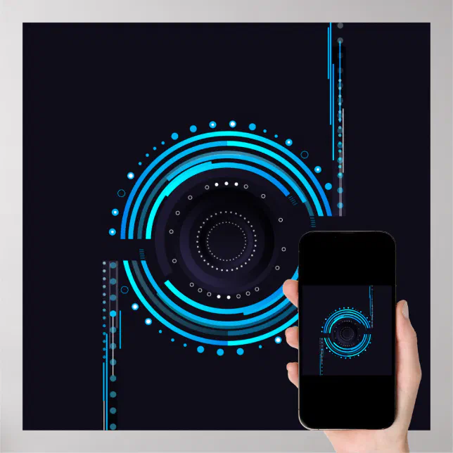 Cool camera lens design poster | Zazzle