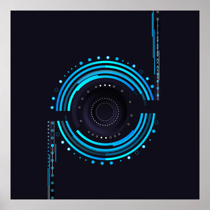 Cool camera lens design poster | Zazzle