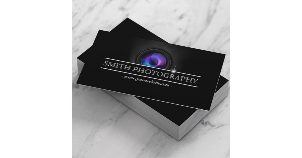 Cool Camera Lens Photography Business Card | Zazzle