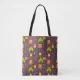 Cool Camping Pattern Outdoorsy Design Tote Bag | Zazzle