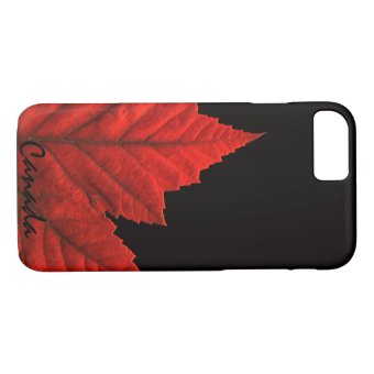 Cool Canada iPhone 7 case Canada Maple Leaf Gift | Zazzle