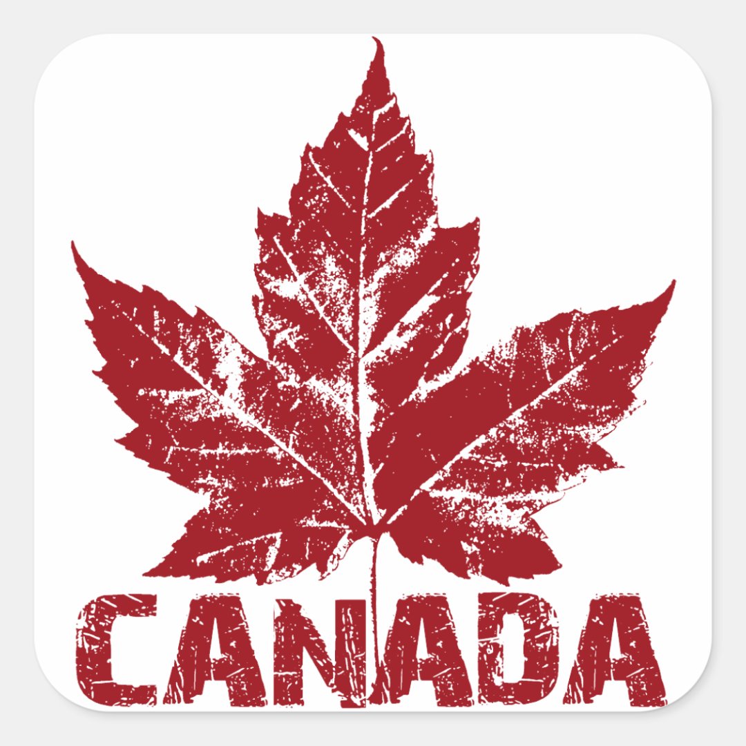 Cool Canada Stickers Maple Leaf Souvenir Stickers | Zazzle