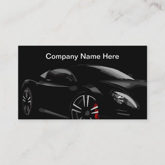 Cool Car Automotive Services Business Card | Zazzle