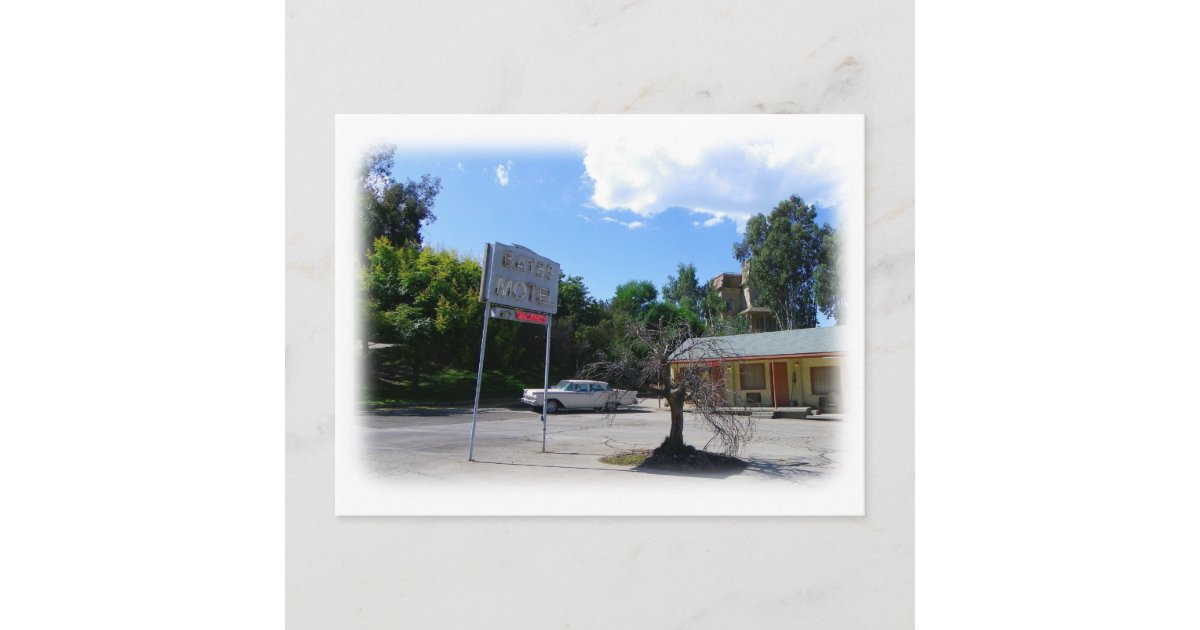 Cool Car & Motel Postcard! Postcard | Zazzle