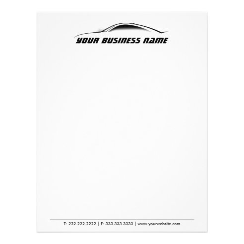 Auto Shop Letterhead | Zazzle