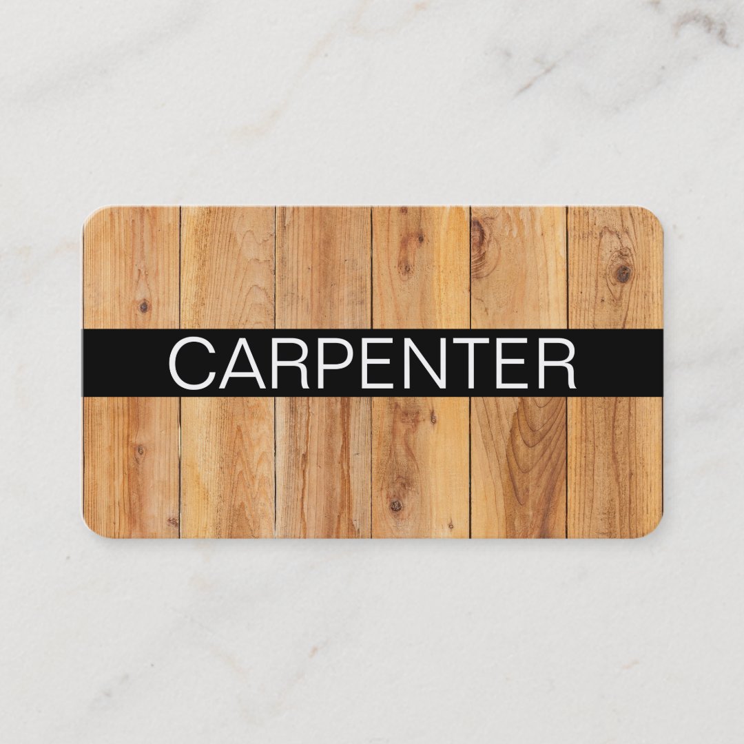 Cool Carpenter Business Cards | Zazzle