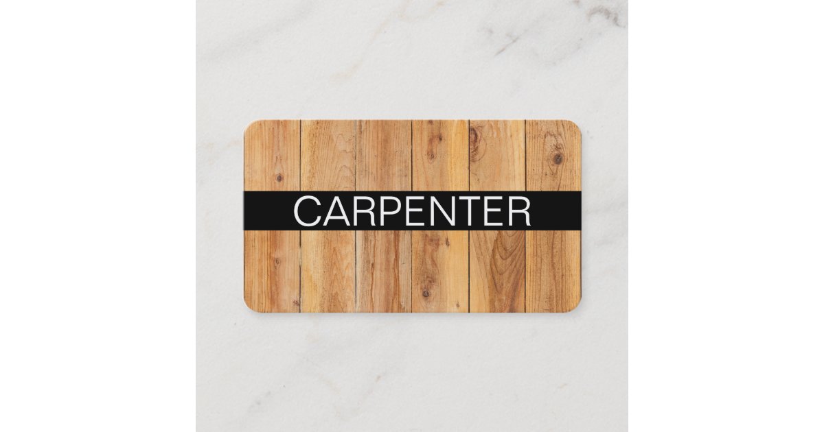 Cool Carpenter Business Cards | Zazzle