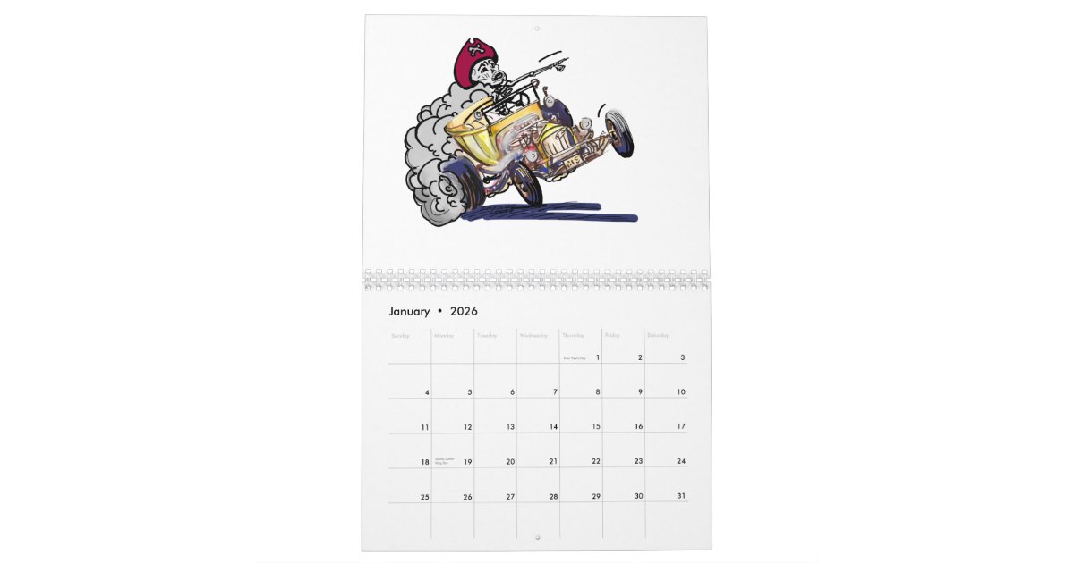 CoOL CaRs and HOt RoDs Calendar | Zazzle