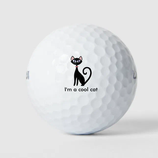 Cool Cat Golf Balls Set | Zazzle