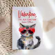 Cool Cat Kitten Kids Valentines Day Note Card | Zazzle