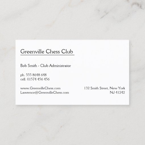 Cool Chess Board Pieces Photograph - Business Card | Zazzle