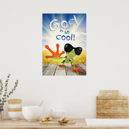 COOL Christian poster for kids religious wall art | Zazzle