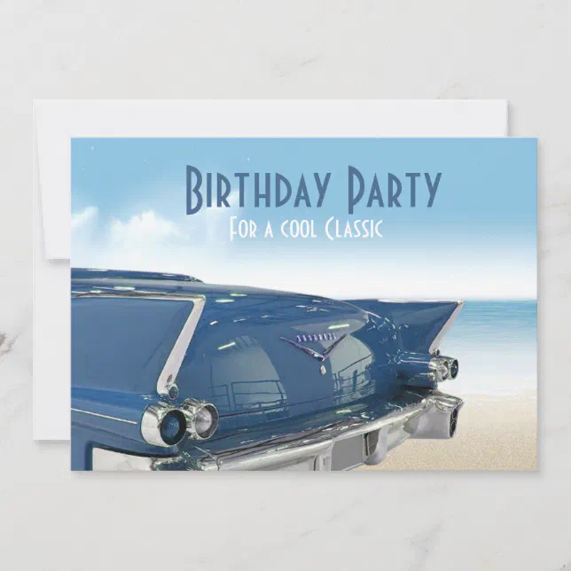 Cool Classic Car 60th Birthday Party Invitation | Zazzle
