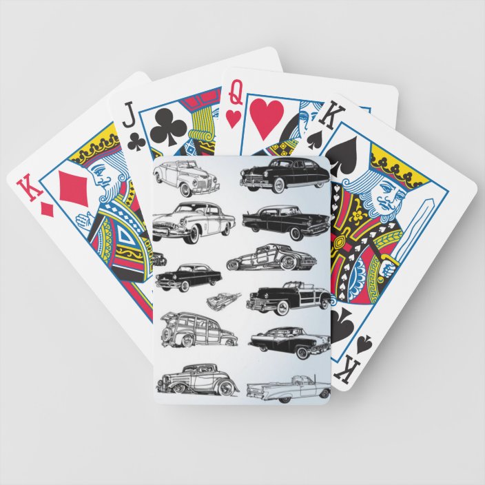 Cool Classic Cars Playing Cards | Zazzle.com