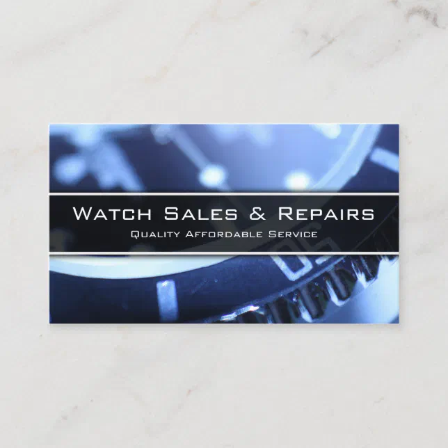 Cool Close up Photo of a Watch - Business Card | Zazzle