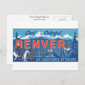 Cool Colorful Denver Postcard | Zazzle