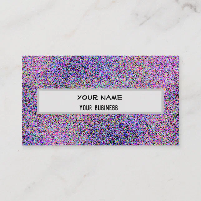 Cool Colorful Faux Glitter Sparkly Background Business Card | Zazzle