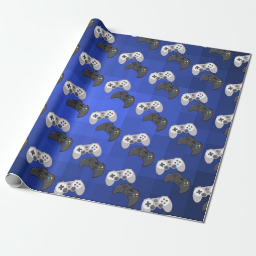 Cool Colorful Gamer Video Game Wrapping Paper | Zazzle
