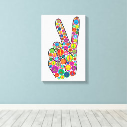 Cool Colorful Groovy Peace Signs | Zazzle