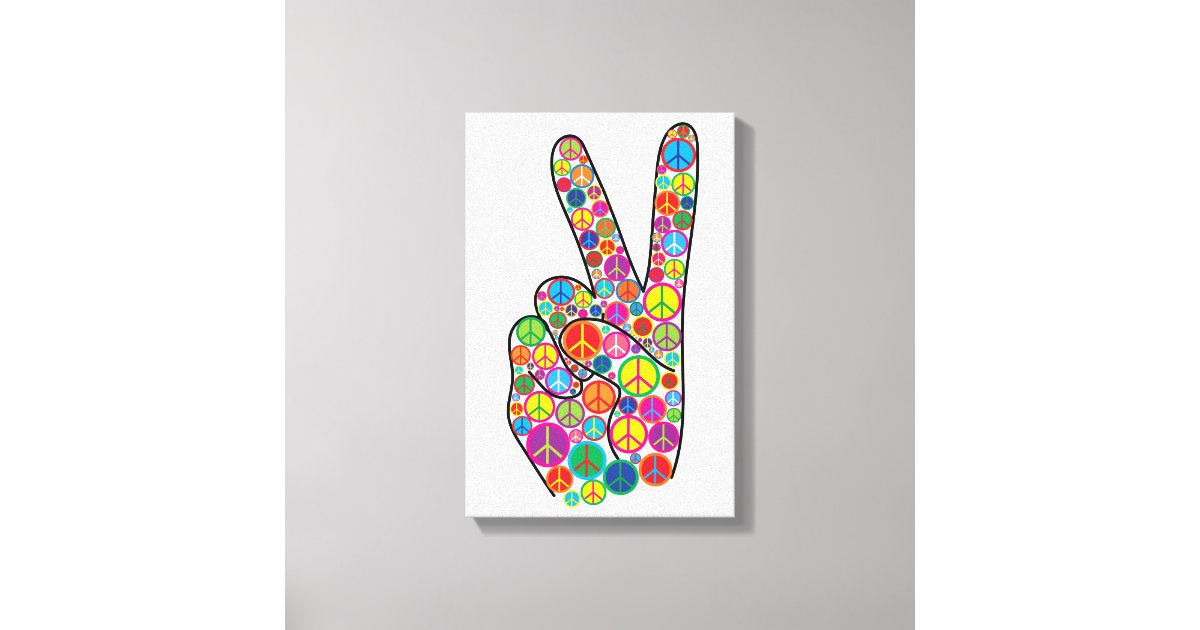 Cool Colorful Groovy Peace Signs | Zazzle