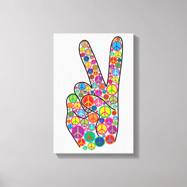 Cool Colorful Groovy Peace Signs | Zazzle