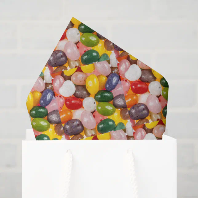 Cool colorful sweet Easter Jelly Beans Candy Tissue Paper | Zazzle