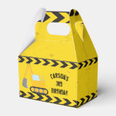 Cool Construction Excavator Kids Birthday Party Favor Boxes | Zazzle