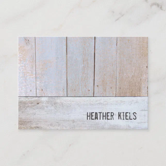 Cool Country Rustic Reclaimed Wood Business Card | Zazzle