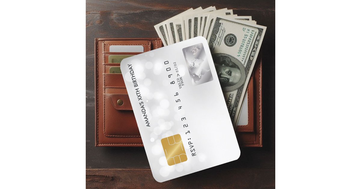 Cool Credit Card Birthday Party | Zazzle