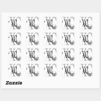 Cool Cross Country Running XC Stickers | Zazzle