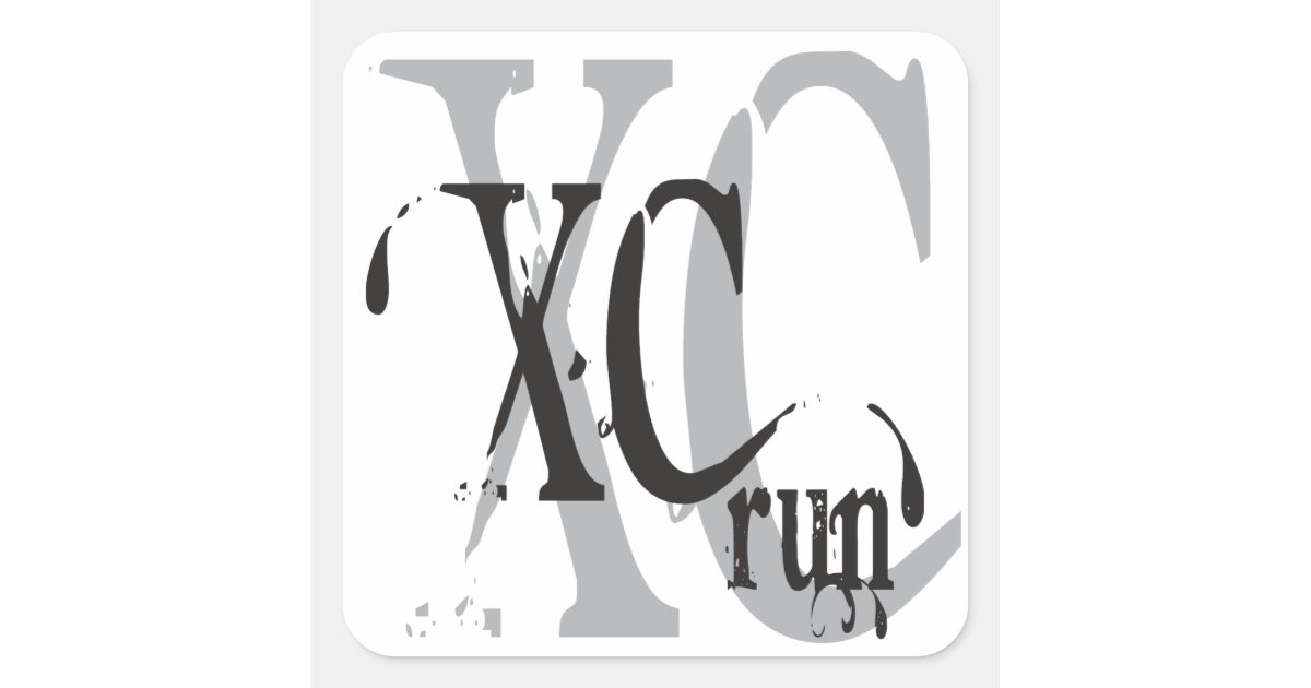 Cool Cross Country Running XC Stickers | Zazzle