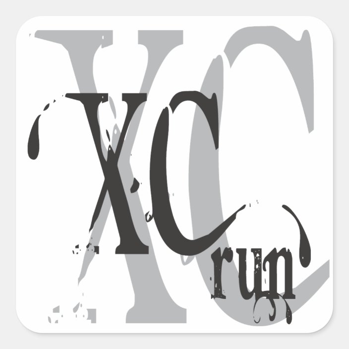 Cool Cross Country Running XC Stickers | Zazzle.com
